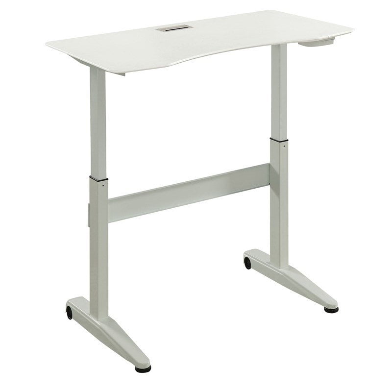 Furniture of America Glenda Metal Adjustable Long Standing Desk in ...