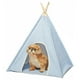 Precious Tails Ticking Stripe Canvas Pet Tee Pee - Walmart.com