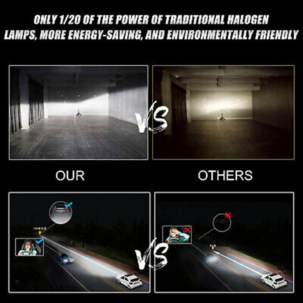 Buy 2 X H4 9003 Hb2 6000K Super White Csp Led Headlight Bulb Kit Online at Lowest Price in India ...