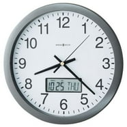 DayClocks Time & Day-of-the-Week Wall Clock with 12" Modern Black Frame ...