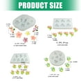 6 Cavities Flower Silicone Mould for Soap Chocolate Baking Tool ...