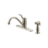 OakBrook Tucana One Handle Kitchen Faucet with Deck Mount Side Sprayer ...