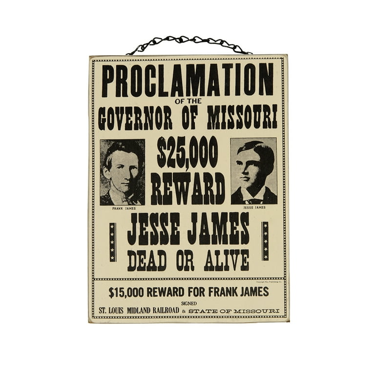 Jesse James Wanted Posters