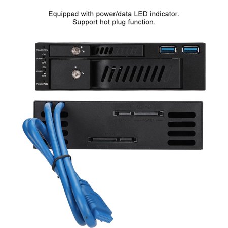 2.5/3.5 inch SATA/SSD Dual HDD Enclosure Rack HDD Hard Drive Enclosure ...