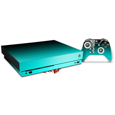 Skin Wrap for XBOX One X Console and Controller Smooth Fades Red Black ...