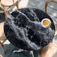 Abstract Marble Stone Texture Round Fitted Tablecloth with Elastic Edge ...