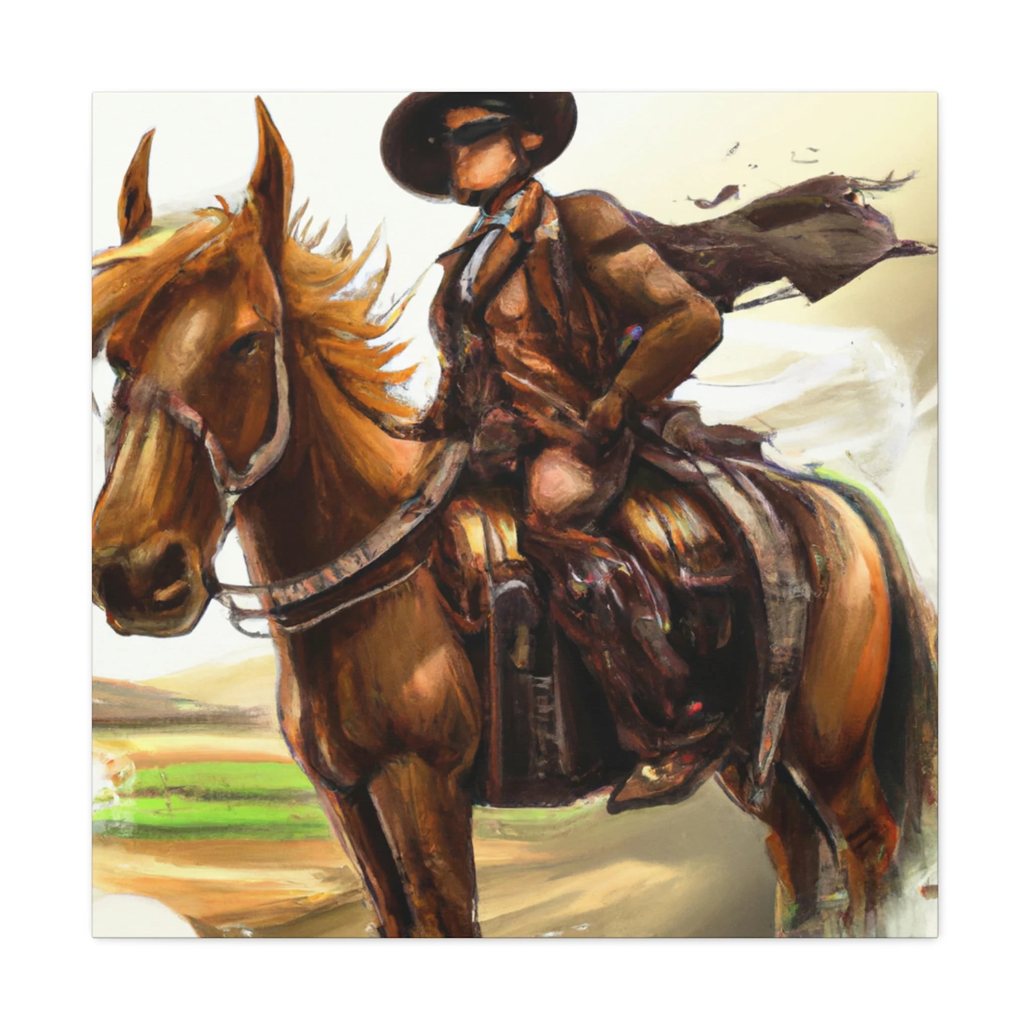 Pony Express Surrealism - Canvas - Walmart.com