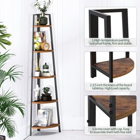 SalonMore 5-Tier Wood Plastic Composite Shelf Unit Environmental ...