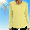 Ashirexll Summer Tops for Women V-Neck Solid Color Protection Hooded ...