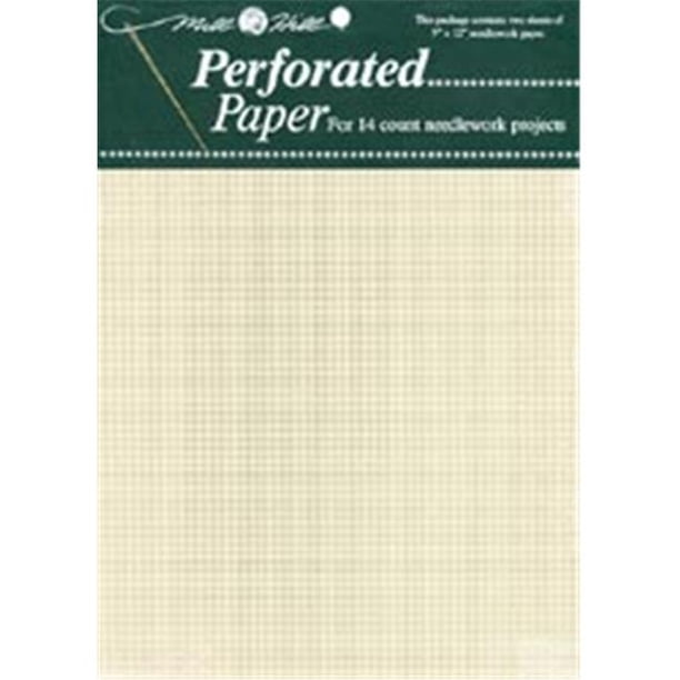 Mill Hill 207579 Perforated Paper 14 Count 9 in. x 12 in. 2-Pkg-Ecru ...