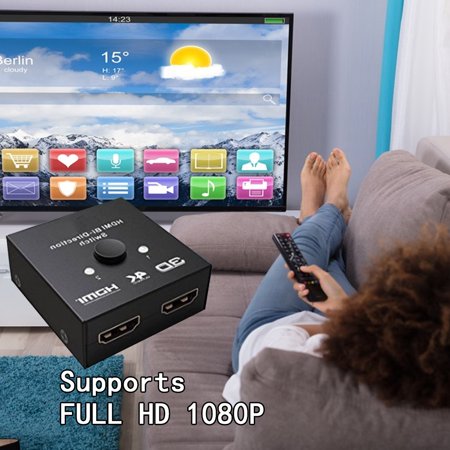 HDMI Switch-Techole Bidirectional HDMI Splitter 1 In 2 Out /2 Input 1 Output | Walmart Canada