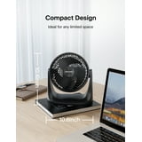 Pelonis 7" Vortex Portable Air Circulator with 100° Tilting Fan Head ...