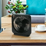 Mainstays 9-inch Box Indoor Comfort Personal AC Electric Fan, 3 Speeds ...
