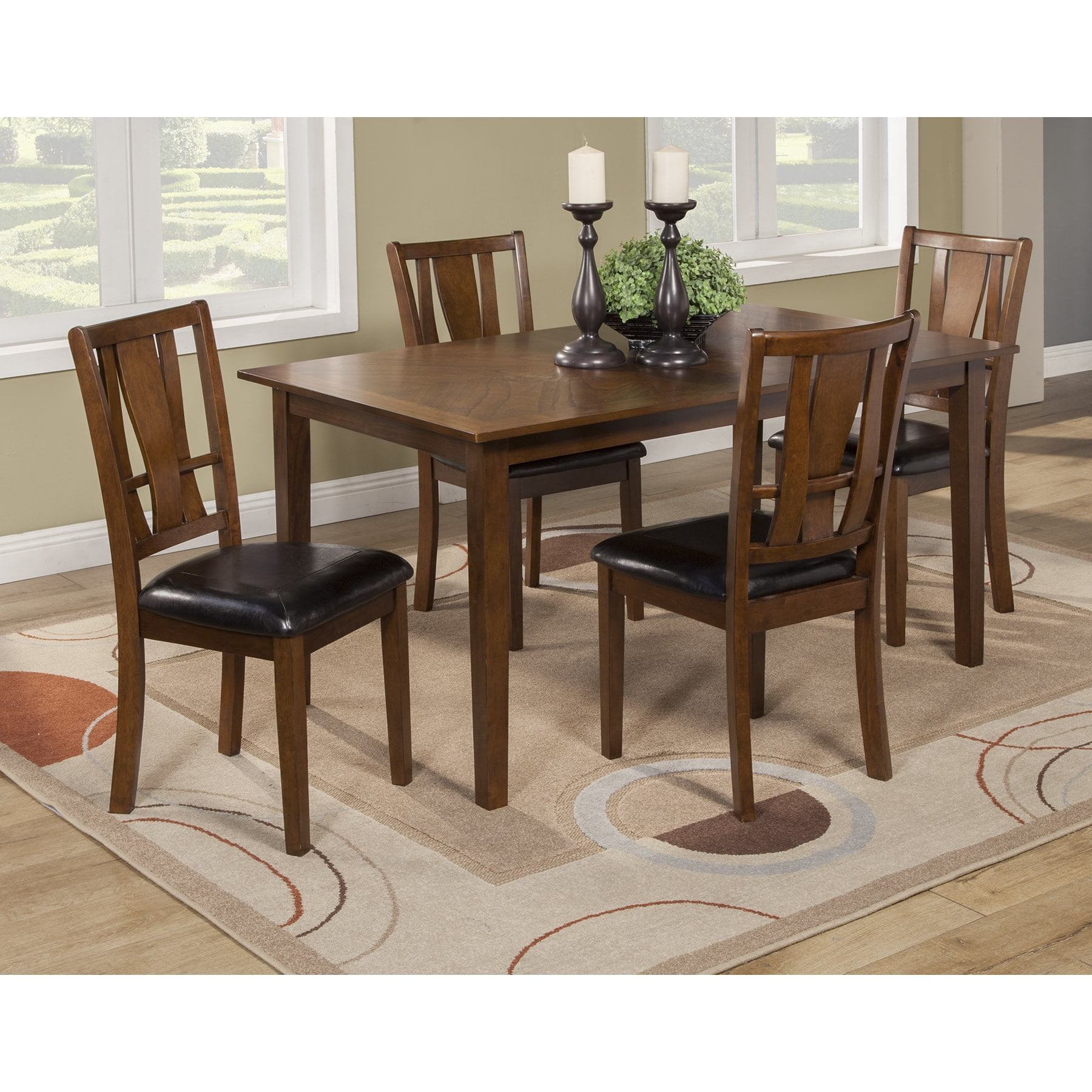 Alpine Furniture Del Rey 5 Piece Dining Set - Walmart.com