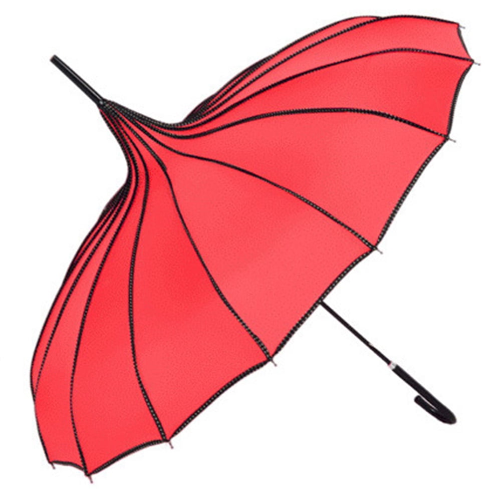 TOPTIE - Peak Shaped Umbrella Wedding Parasol Bridal Umbrella Windproof ...