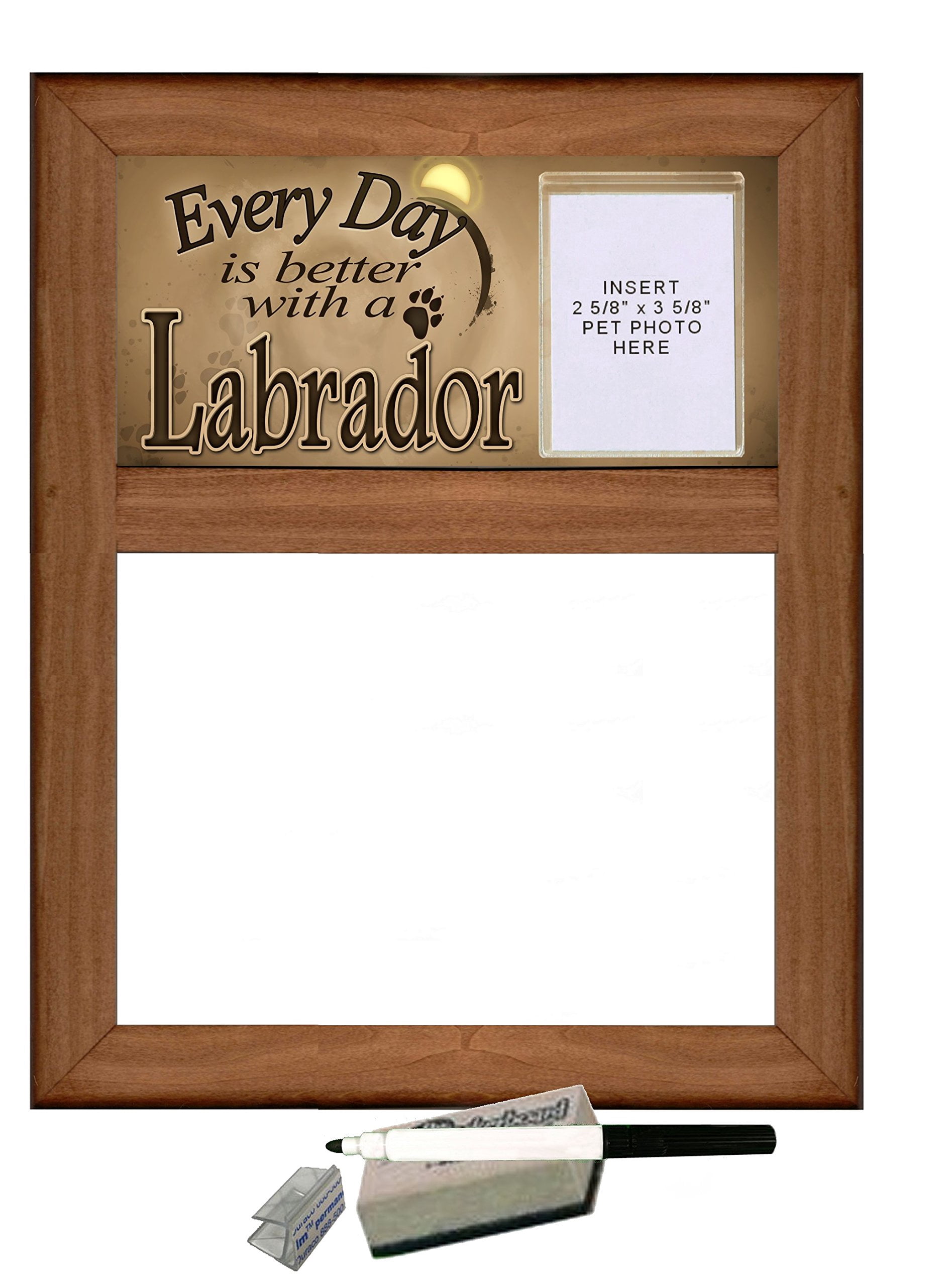 Labrador (Dog) - Dry Erase Marker Board "Every Day is Better with a ...