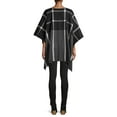 Time and Tru Plaid Poncho - Walmart.com