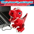 USA Toyz Robo Pets T-Rex Dinosaur, RC Hand Gestures, LED Eyes Dino Toys ...