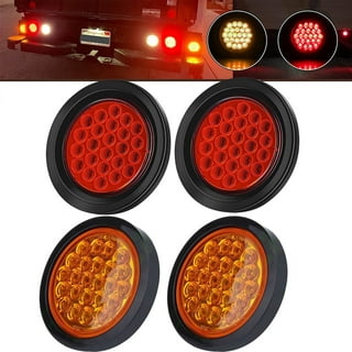 OZ-USA 4.5" Red LED Turn Tail Brake Light Kit Stud Mount Reflectorized ...