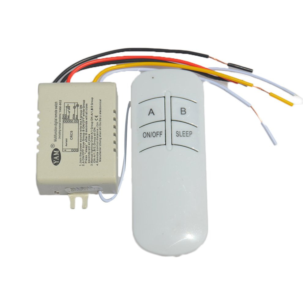 New Two-Way Remote Control Switch 220V Two-Way Switch Light Fixture Two ...