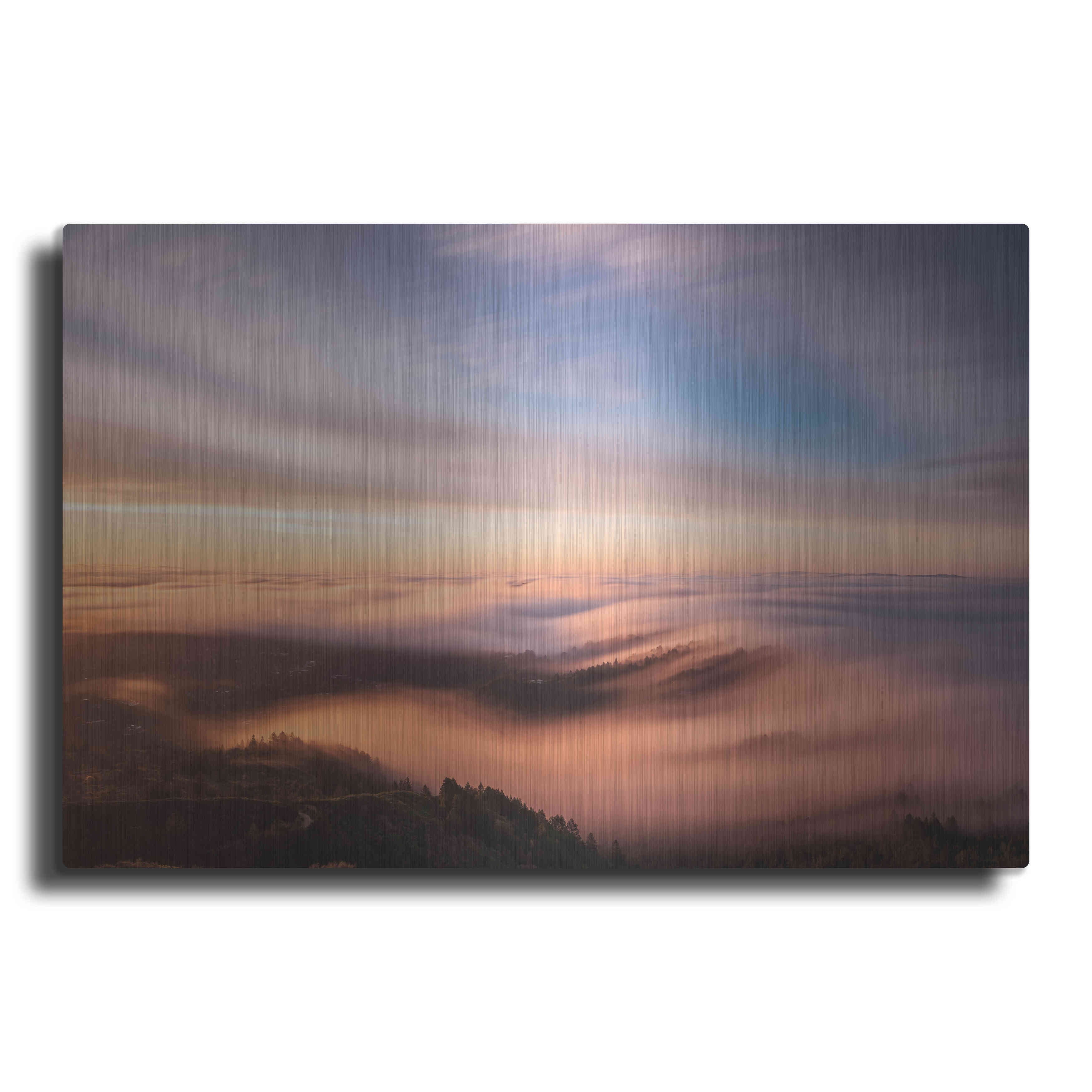 Luxe Metal Art 'Golden Morning' by Bruce Getty, Metal Wall Art, 24"x16 ...