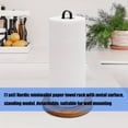 Simple Detachable Paper Towel Holder Metal Wood Vertical Design ...