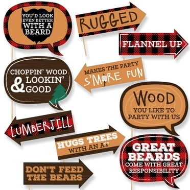 Big Dot of Happiness Lumberjack - Channel the Flannel - Buffalo Plaid ...