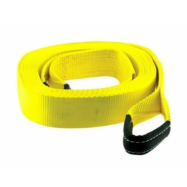Grip Heavy Duty Vehicle Recovery Tow Strap with Car Loops, 30 ft x 4 in ...