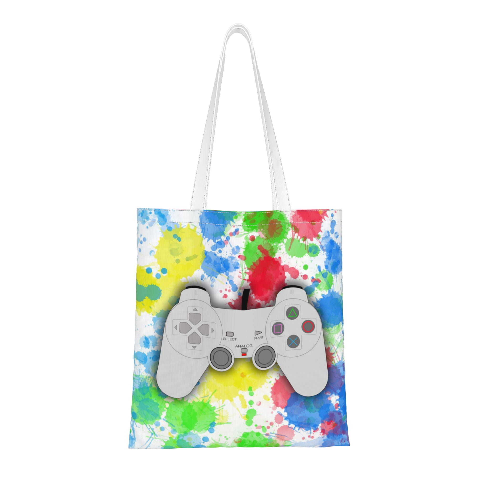 DouZhe Reusable Grocery Bags, Vintage Play Game Controller Lightweight ...