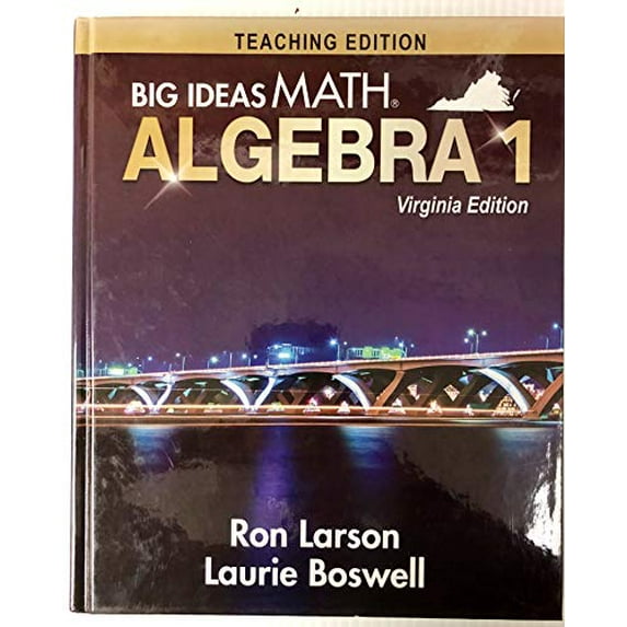 Pre-Owned Big Ideas Math, Algebra 1, Teaching edition, Virginia edition, 9781635981247 ...