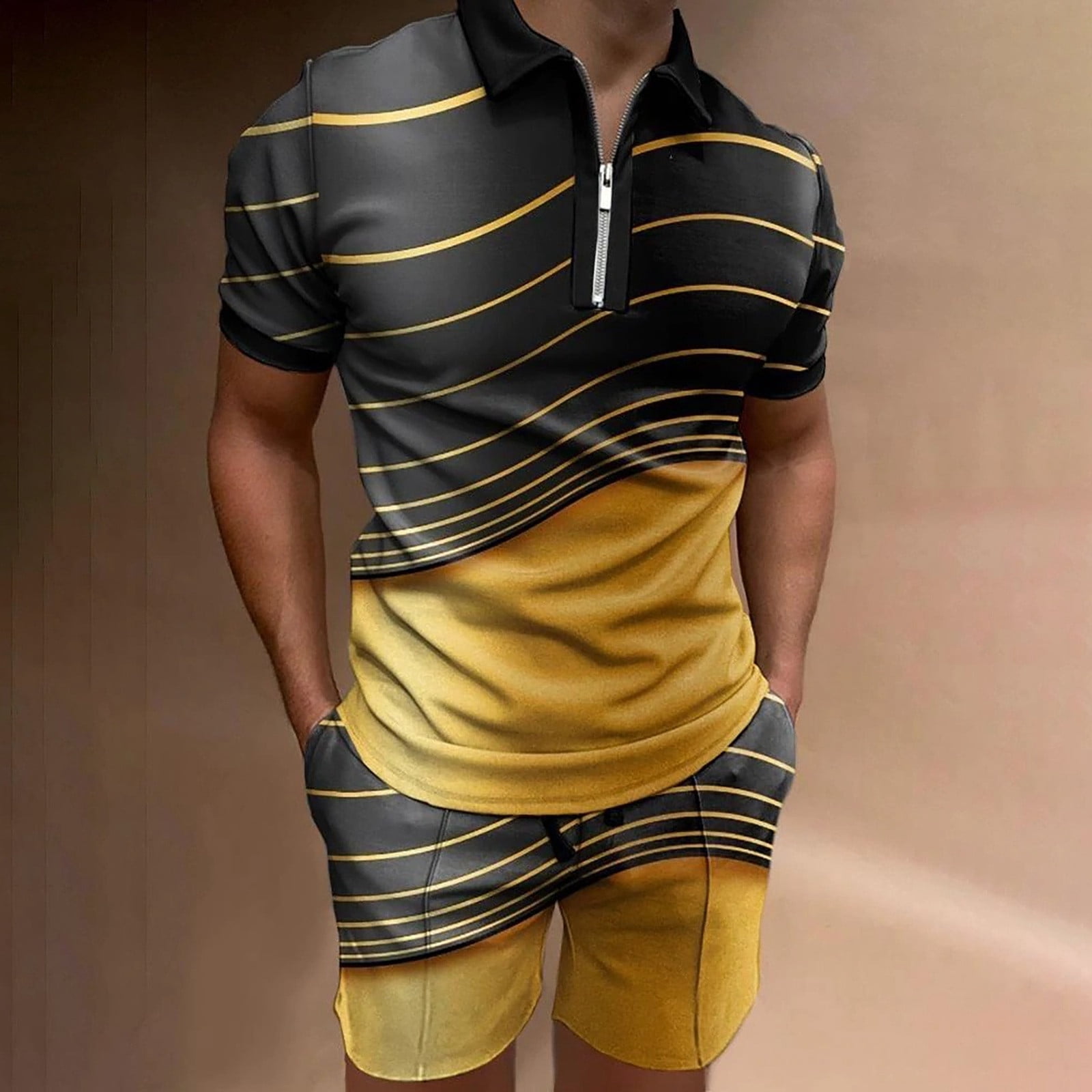 Vedolay Short Set For Men Casual Summer Men's Summer Shorts Set Casual ...