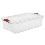 Sterilite 32 Qt. Latch Box Plastic, Infra Red, Set of 6 - Walmart.com