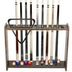 GSE Expert Wooden Floor Stand Billiard Rack, Holds 10 Cues, 2 Holders ...