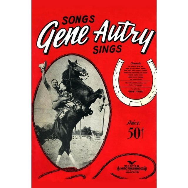 Gene Autry Poster Album Art Art Poster 24x36 Unframed, Age: Adults ...