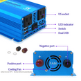 Free Shipping! LVYUAN 1000 Watts 2000 Watts Pure Sine Wave Power Inverter DC 12V to AC 110V 120V ...