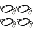39.4" Safety Cable Black Coated Stainless Steel Security Cable with ...