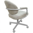 M-70 Swivel Metal Dining Caster Chair - Outlier Stucco Beige Fabric ...
