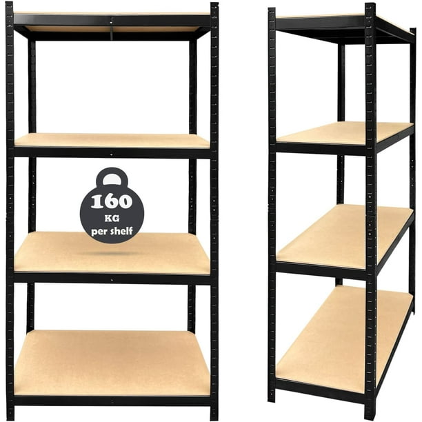 Bowoshen 63"Heavy Duty Shelving Unit Metal Shelve,4 Tier Multi-Use ...