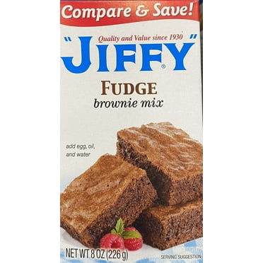Jiffy Easy Original Fudge Brownie Mix, Moist and Delicious, 8 oz ...