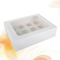 BRIGHTFUFU Cupcake Box White Simple and Practical Design For Home ...