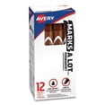 Marks A Lot Large Desk-Style Permanent Marker, Broad Chisel Tip, Brown ...