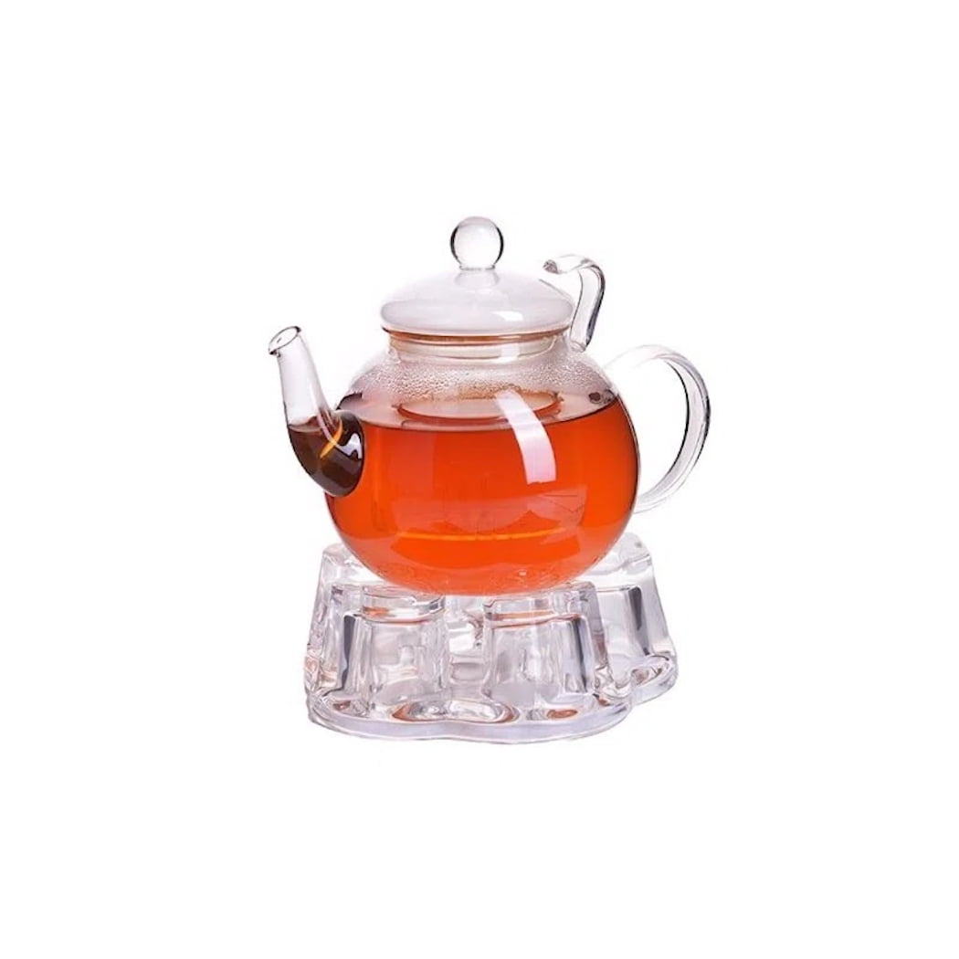 Mayer & Boch Glass Tea Pot With Candle Warmer 20 oz - Walmart.com