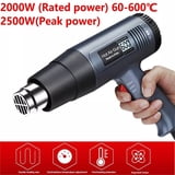 Heat Gun 2500W, 122°F - 1112°F (50°C - 600°C) - Fast Heating Heavy Duty ...