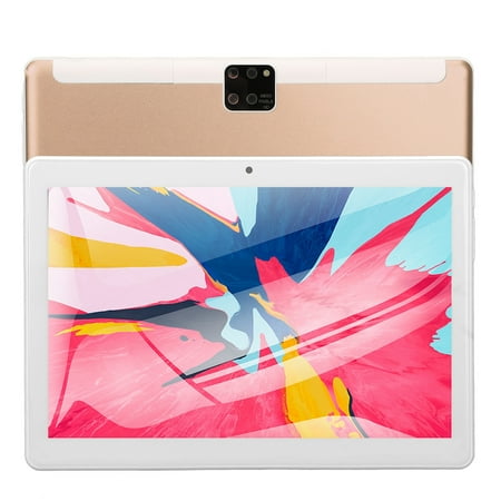 Gold Tablet, 10.1 Inch Tablet 1960x1080 8MP 16MP For Office US Plug ...