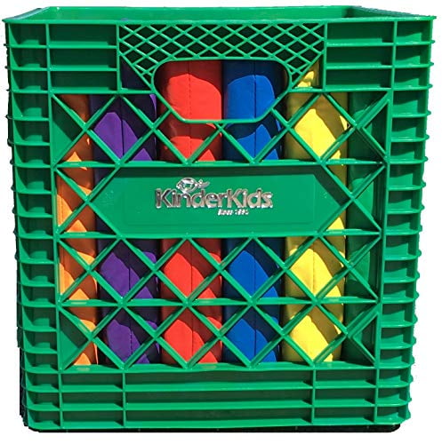 KinderMat, Kindercrate, 6 Pack of 13.5" Kindercushions & Sturdy Storage ...
