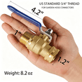 ZHZFKQ Heavy Duty Garden Hose Shut Off Valve with Long Handle,High Flow ...
