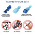 144Pcs Quick Splices Wire Terminals Quick Electrical Cable Connector T ...
