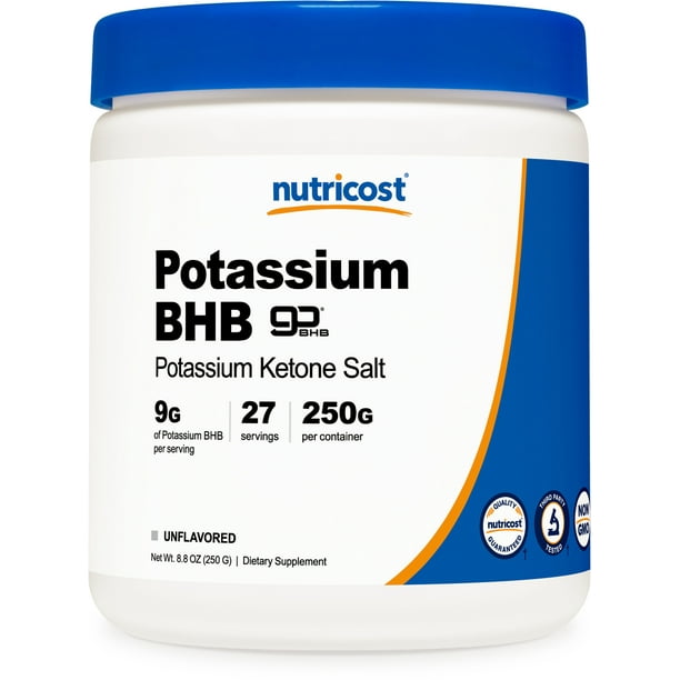 Nutricost Potassium BHB Salts, Exogenous Ketone Supplement (250 Grams ...