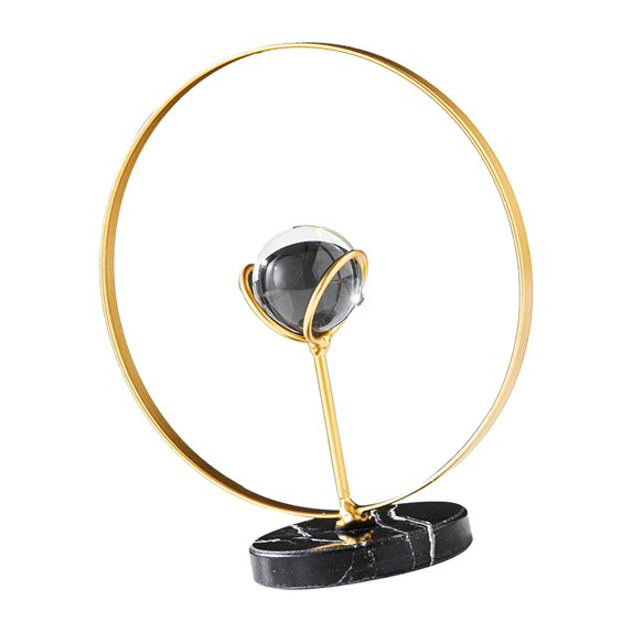 Geometric Wrought Iron Statue Metal Sculpture Holiday Home Desktop ...
