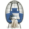 Free Shipping! Dextrus Wicker Egg Chair, Oversized Lounger Egg Chairs ...